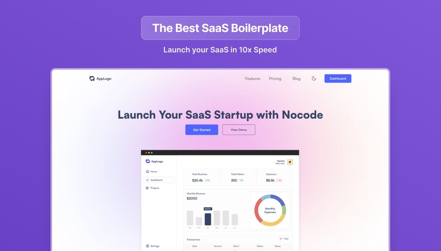 Nocode SaaS Boilerplate Template | Bubble